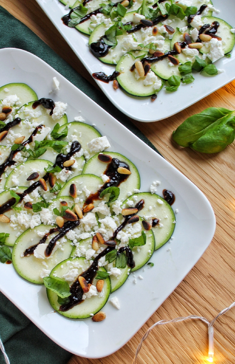 Courgette carpaccio | Kerst recepten - Healthyfoodie